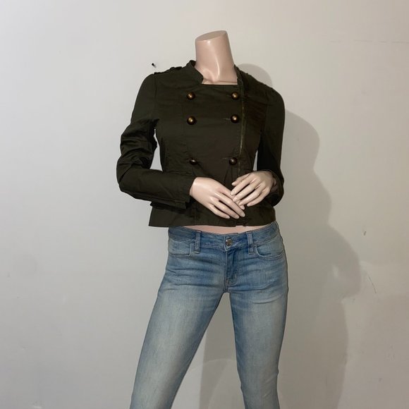 Miley Cyrus & Max Azria | Jackets & Coats | Miley Cyrus Max Azria Olive ...